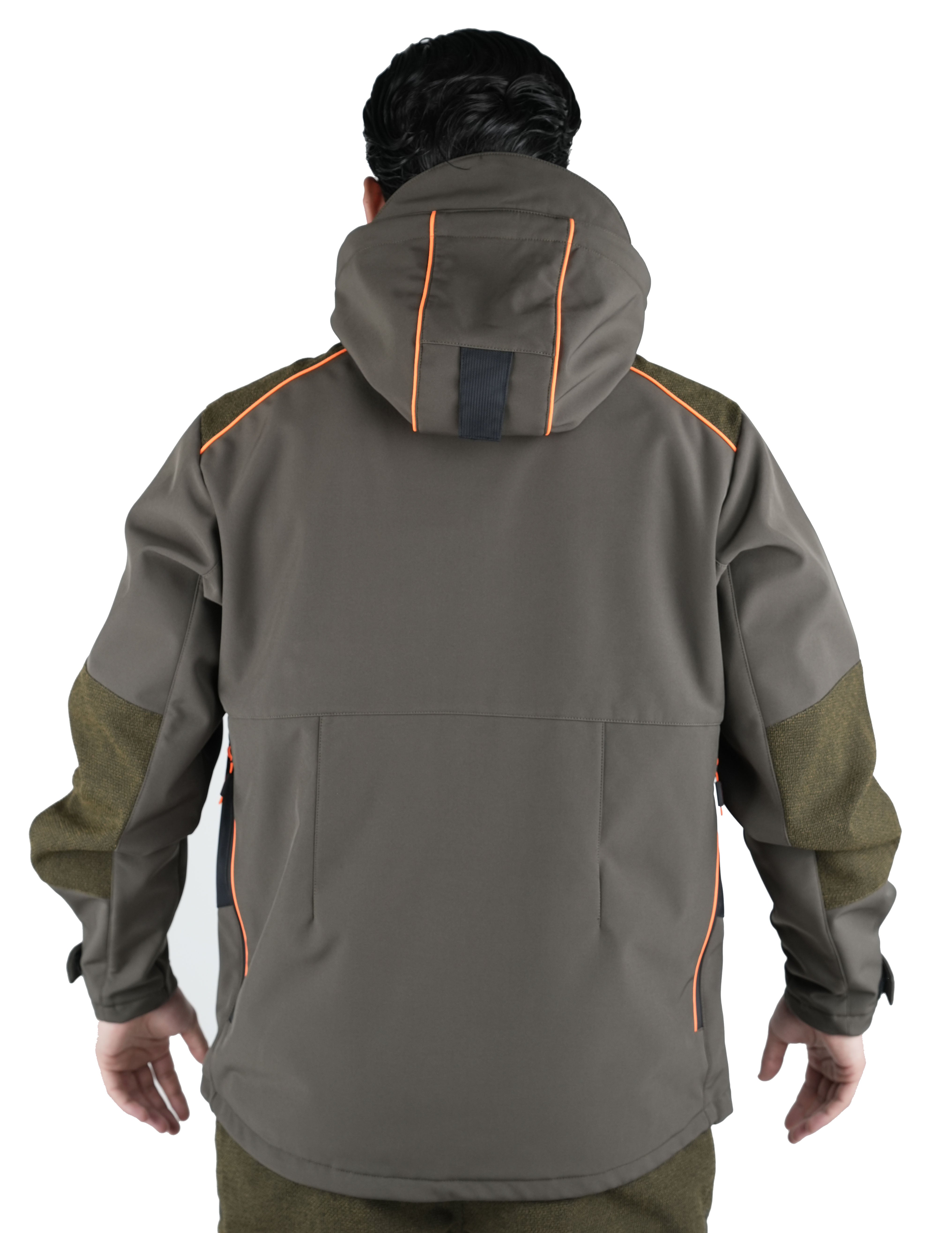 Giacca Masseria Softshell 92 Verde/Arancio Fluo – Caccia Megastore